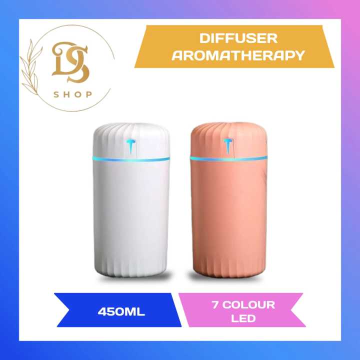 Humidifier Diffuser Aromatherapy 450 ML with 7 Colour LED Light ...