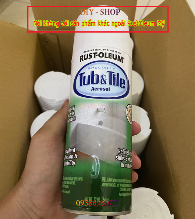 Sơn Mới Bồn Tắm – Tub & Tile Aerosol ( Sơn tráng men cao cấp của Mỹ ...