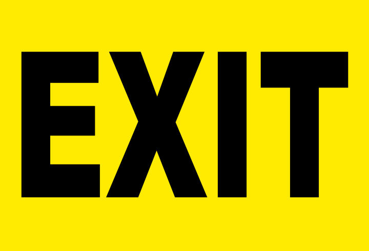 SIGN EXIT SIGNAGE PVC TYPE WATERPROOF AND NON-FADING | Lazada PH