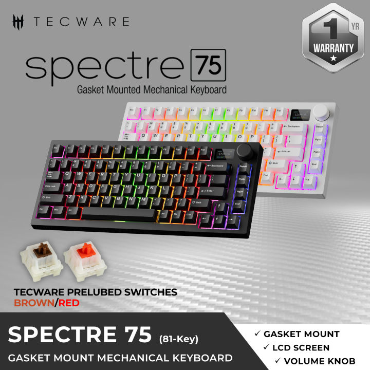 TECWARE Spectre 96 / 75 Wired, Wireless Gasket Mounted Mechanical ...
