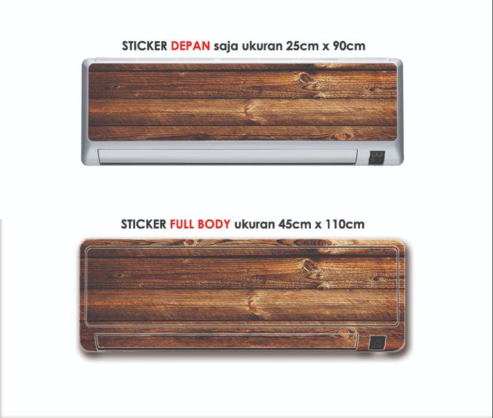 Sticker AC Tema Kayu | Lazada Indonesia