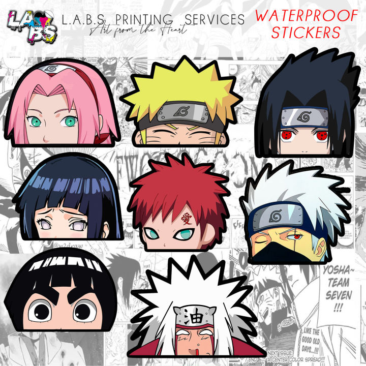 NARUTO PEEKER STICKER WATERPROOF | Lazada PH