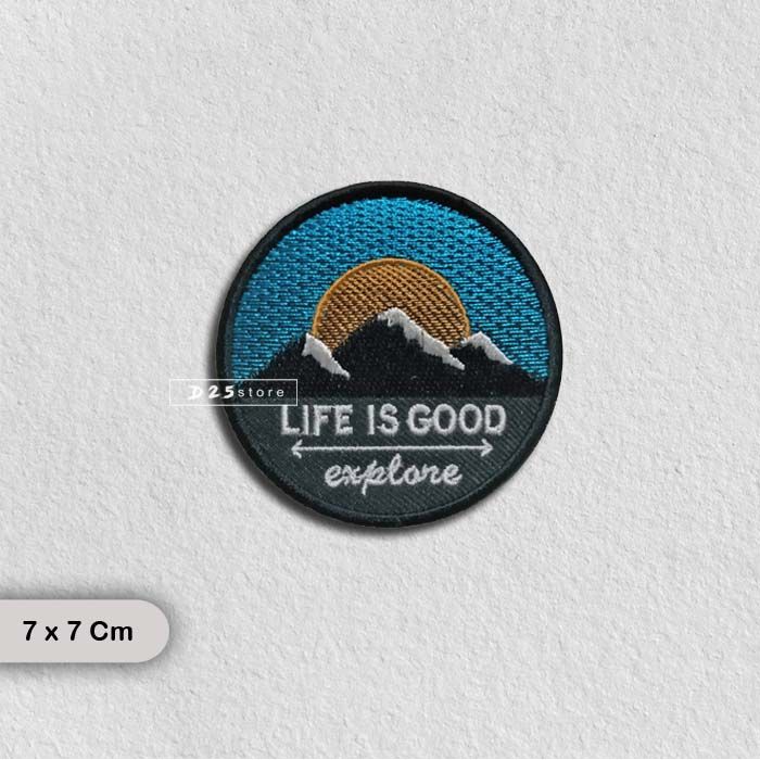 Patch Bordir Life good explore OUTDOOR PATCH | Lazada Indonesia