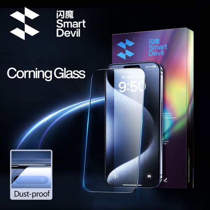 Smartdevil Corning màn hình mặt kính bảo vệ cho iPhone 15 Pro max iPhone 15 Plus iPhone 16 Pro ...
