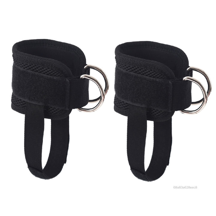 Adjustable Fitness Ankle Straps Leg and Glute Cable Attachment Straps ...