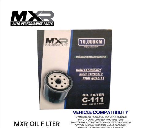 MXR OIL FILTER FOR TOYOTA REVO FX GLX/GL | Lazada PH
