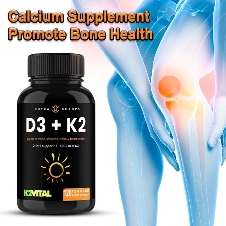 D3 & K2 MK7 Supplement - Supports Heart And Bone Health | Vitamin D & K Complex | Lazada PH