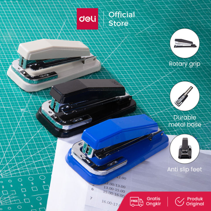 Deli Rotary Stapler Staples Putar 24/6 & 26/6 25 Lembar Mudah Digunakan ...