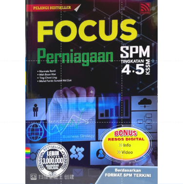 【Pelangi】Buku Rujukan: FOCUS SPM Perniagaan Tingkatan 4.5 KSSM 2023 ...
