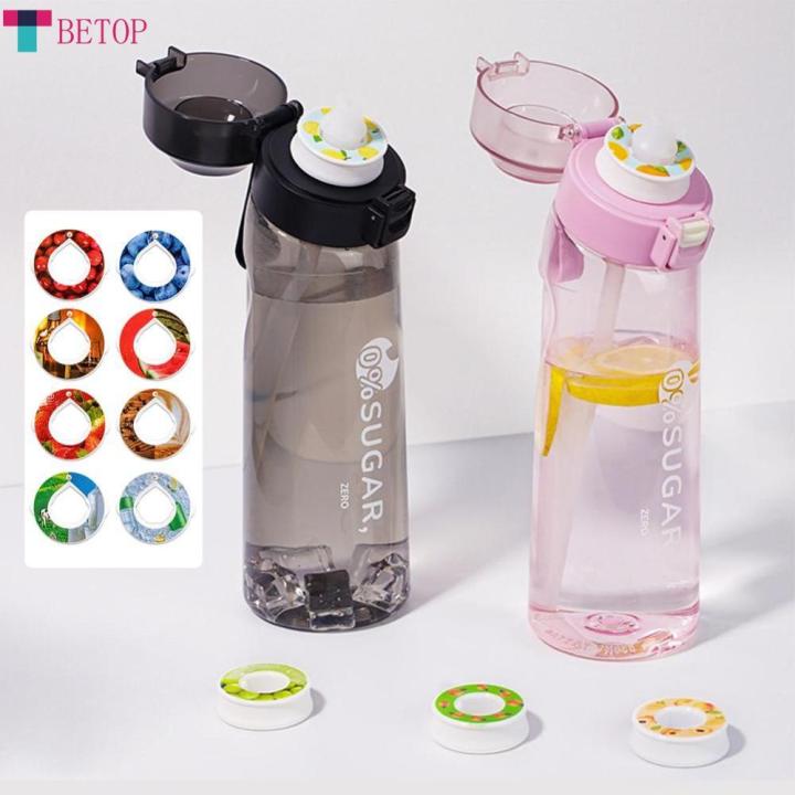 Teabelle กระบอกน้ำการออกกำลังกายกลางแจ้ง650มล. พร้อมแหวนหอมหลายรสชาติ ...