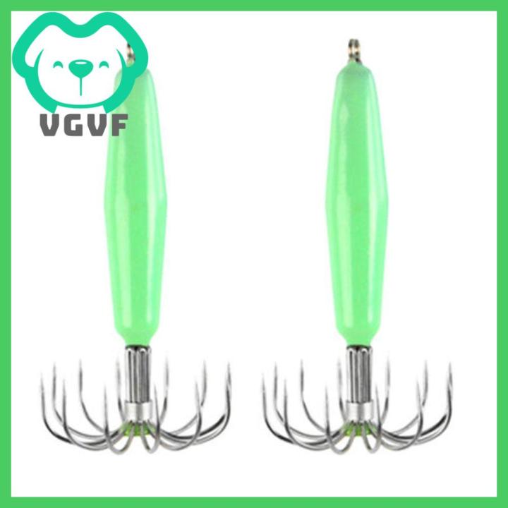 VGVF noctilucent จิ๊ก ส่องสว่าง แขนปลา เบ็ดปลาหมึก รอกตกปลา เหยื่อกุ้ง ...