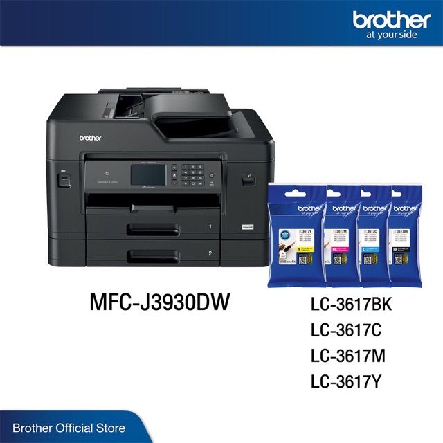 Brother MFC-J3930DW A3 6-in-1 Ink Jet Multifunction Printer | Lazada.co.th