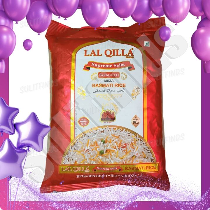 5kg Lal Qilla Supreme Sella Parboiled Meza Basmati Rice | Lazada PH