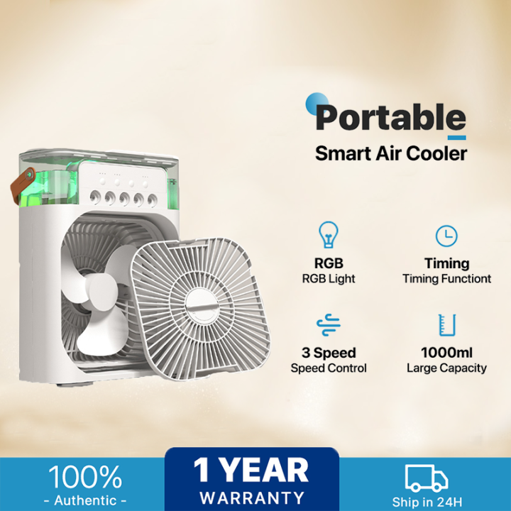 Electric fan portable air conditioning fan purification spray 4 in 1 ...