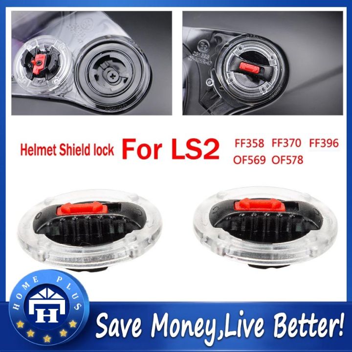 1Pair Motorcycle Helmet Visor Right Left Mounting Fix Base & Rotate ...