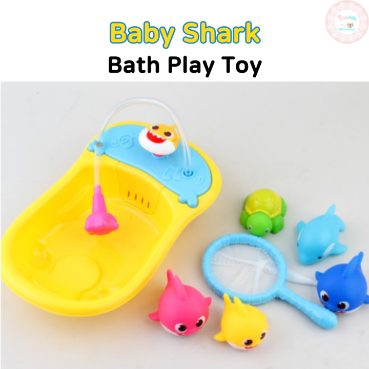 Pinkfong Baby Shark Bath Play Toy Shower Play Water Play Toy Fishing ...