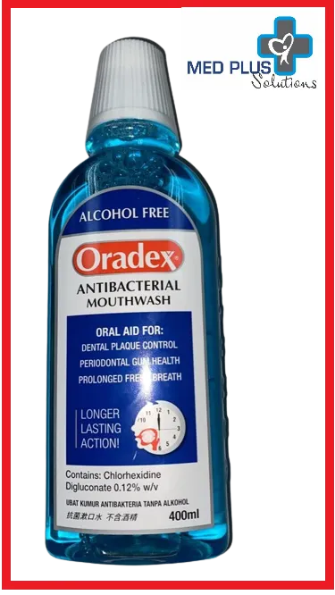 Oradex Antibacterial Mouthwash 400ml (Exp:12/2027) | Lazada