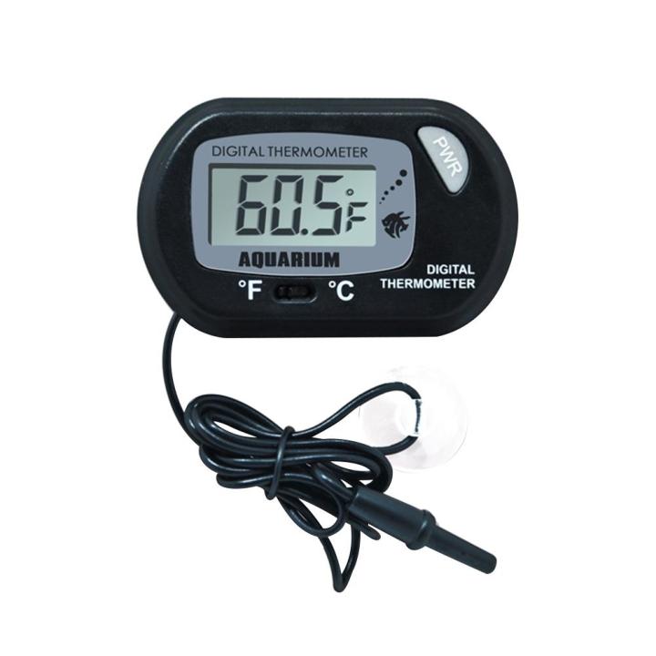Digital LCD Screen Sensor Aquarium Thermometer Wired Aquarium Fish Tank ...