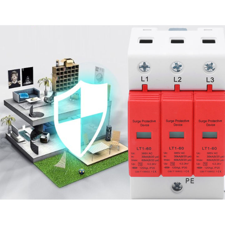 Surge Arrester 385V AC Stable Surge Protection Device for Power ...