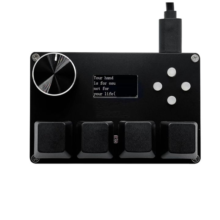 4 Key Mini O3C++ OSU Customized Gaming Keyboard Magnetic Pink Switch ...