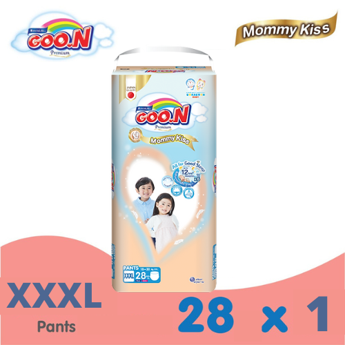Goo.N (GooN) Mommy Kiss Premium Baby Diapers Pants (M54, L44, XL40, XXL34 or XXXL24) (Free ...