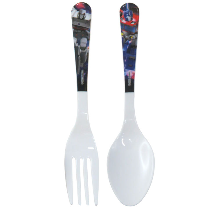 Transformers Prime Megatron Melamine Fork & Spoon Set | Lazada