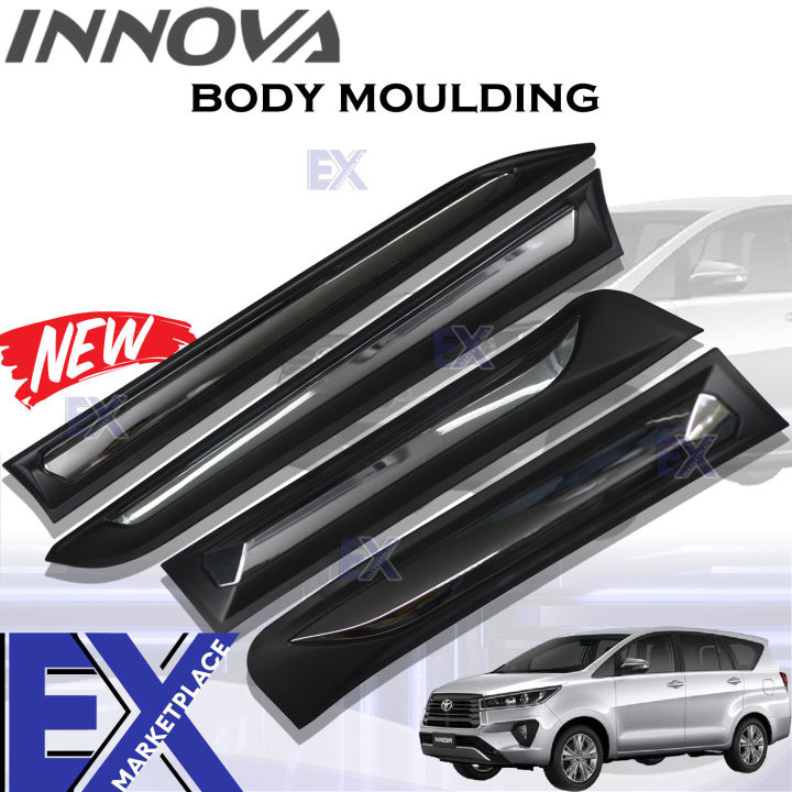Toyota Innova 2023-2024 Side Body Moulding DUAL TONE Thailand made high ...