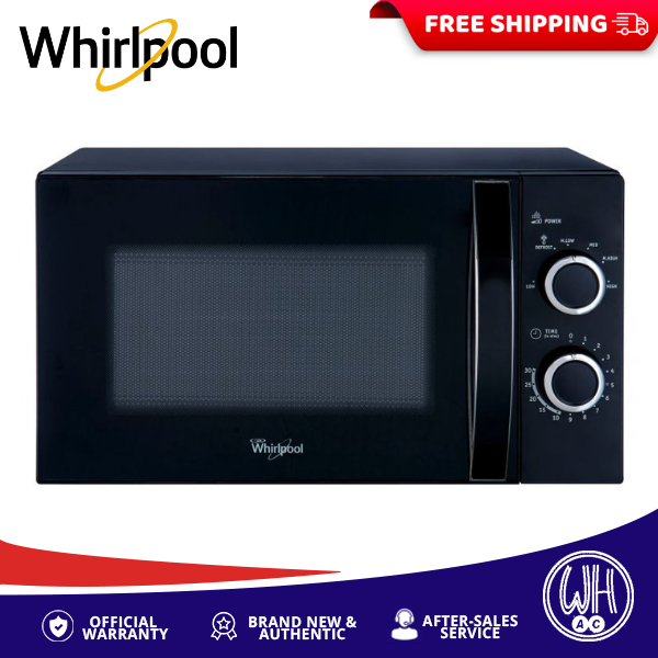 Whirlpool 20 Liter Mechanical Microwave Oven MWX201 XEB (Black) | Lazada PH