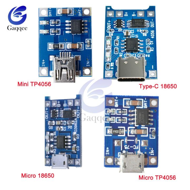 Gaqqee Type-c Micro Mini USB 5V 1A Lithium-ion Battery Charger Module ...
