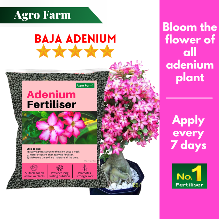 Agro Farm Adenium Fertilizers / Fertilizers for plants / Baja bunga ...