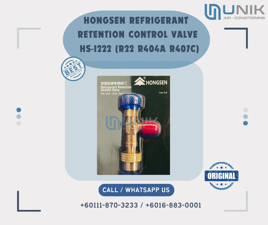 HONGSEN REFRIGERANT RETENTION CONTROL VALVE (HS-1222) | Lazada
