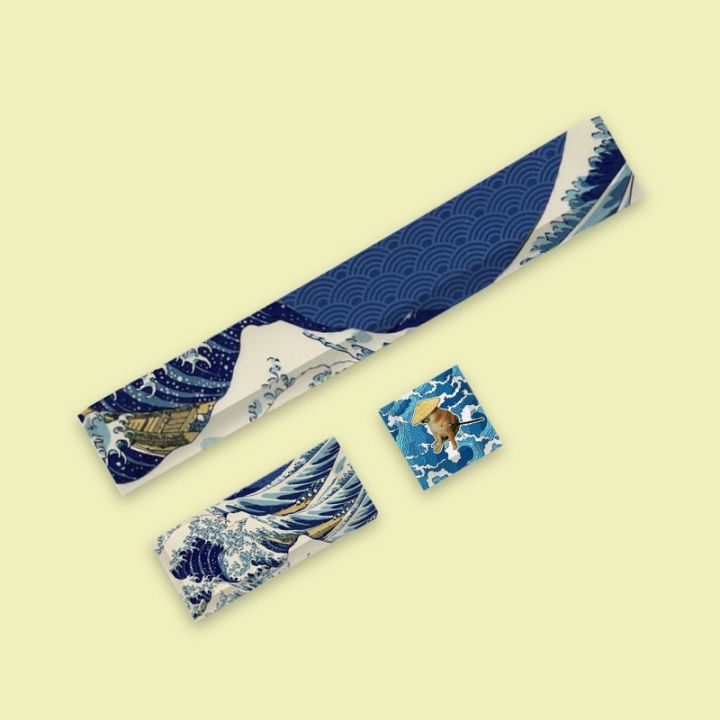 Japan Great Waves Personality Keycaps Cherry Profile PBT Five Side Heat ...