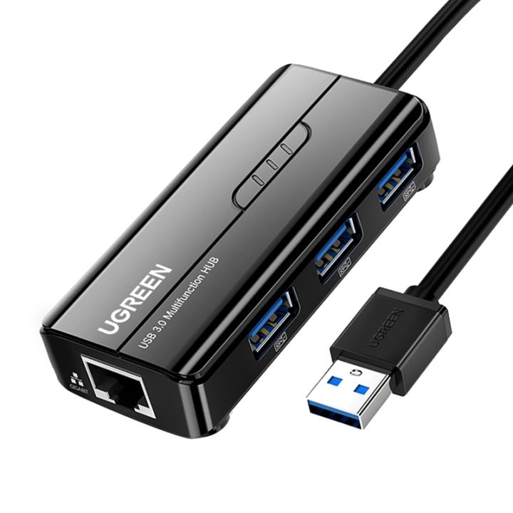 USB3.0 Ethernet Adapter 1000Mbps USB RJ45 USB HUB for Laptop Ethernet ...