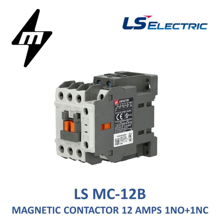 LS Electric MC-12B Magnetic Contactor / Coil, Metasol, 3p 1 NO + 1 NC 3.5 kw, 220 VAC | Lazada PH