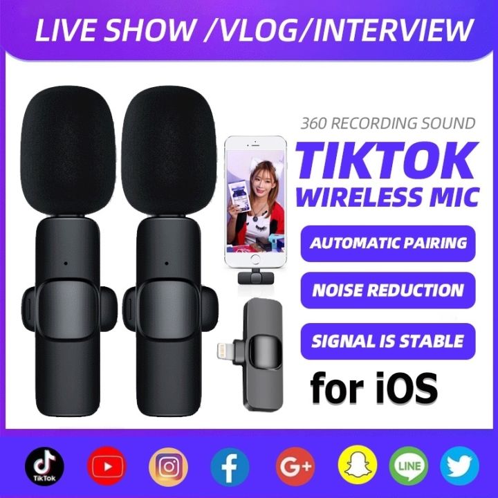 Fimilo Wireless Lapel Microphone for Vlogging Type-C Portable Lavalier ...