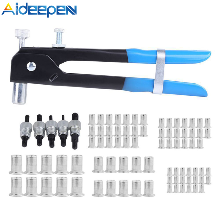 Aideepen One-Handed Pop Rivet Machine Manual Riveter for Metal Fabric ...
