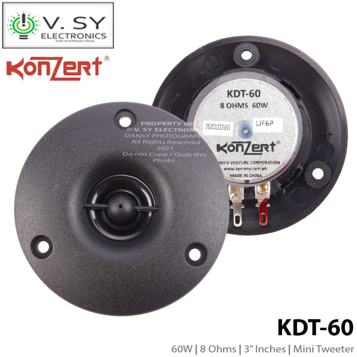Original 2024 Konzert KDT-60 60W 8 Ohms 3 Inches Mylar Dome Mini ...