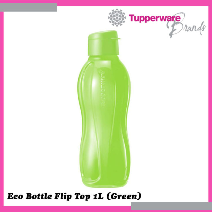 Tupperware Eco Bottle Flip Top 1L 1 Pc Water Drink Bottle Green Colour ...