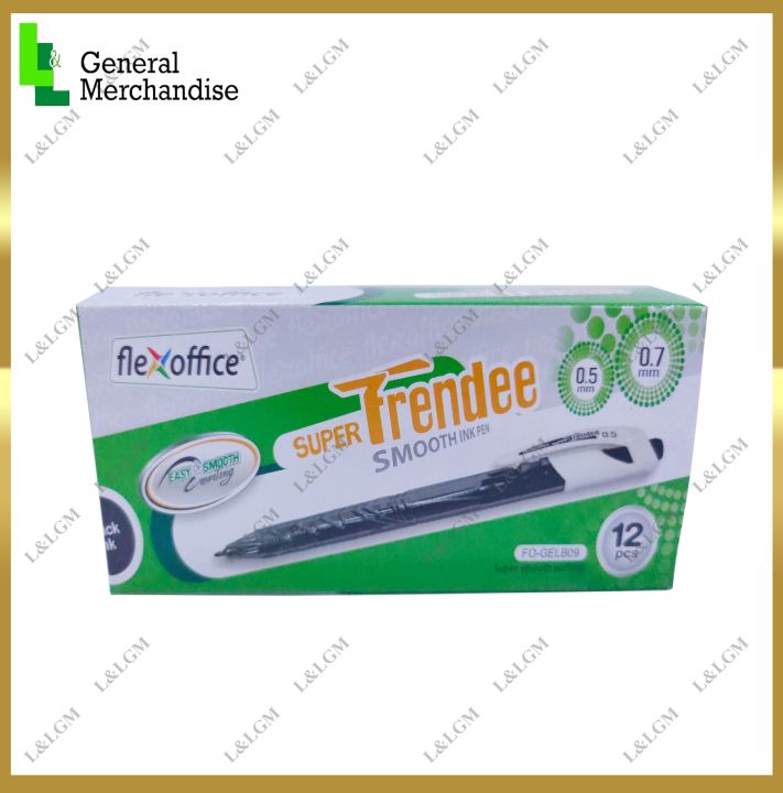 SUPER TRENDEE RETRACTABLE PEN 0.5mm Black & Blue Ink | Lazada PH