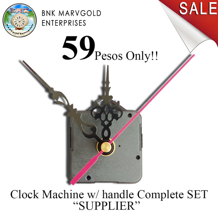 Clock Machine Clock Mechanism Complete Set with clock hands Brand new ...