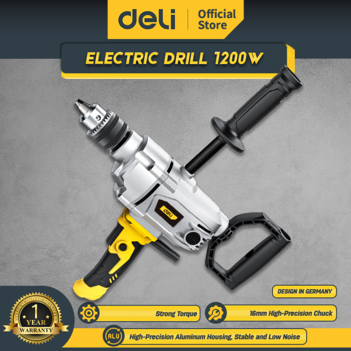 Deli Electric drill 1200W / Deli Mesin Bor Elektrik 1200W EDL-DZ16-E1 | Lazada Indonesia