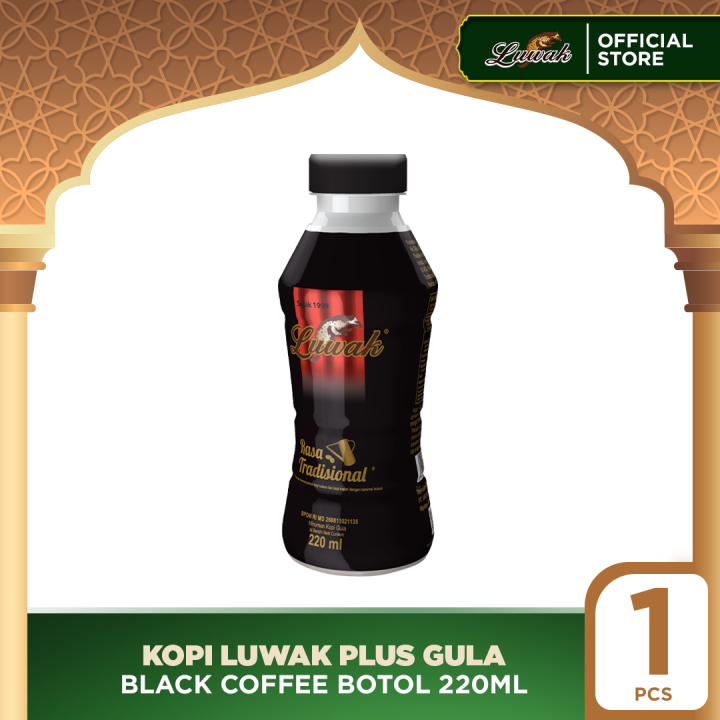 Kopi Luwak Plus Gula Black Coffee Botol 220ml | Lazada Indonesia
