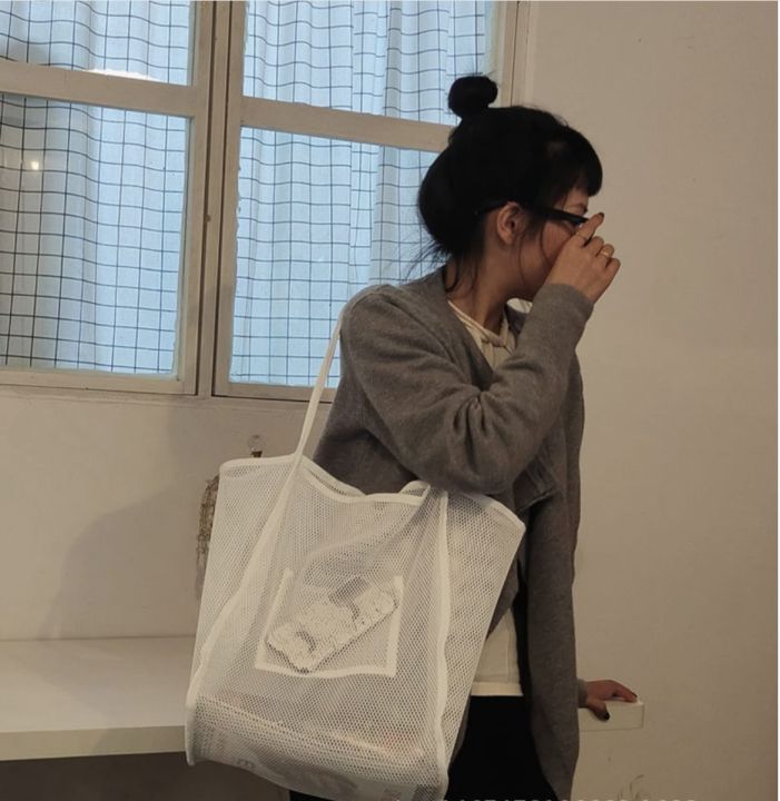 Muji inspired netting style shoulder bag | Lazada