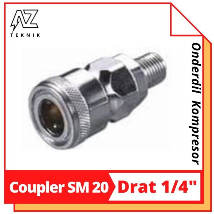 Sambungan selang Konektor Selang kompresor angin copler sm20 | Lazada ...