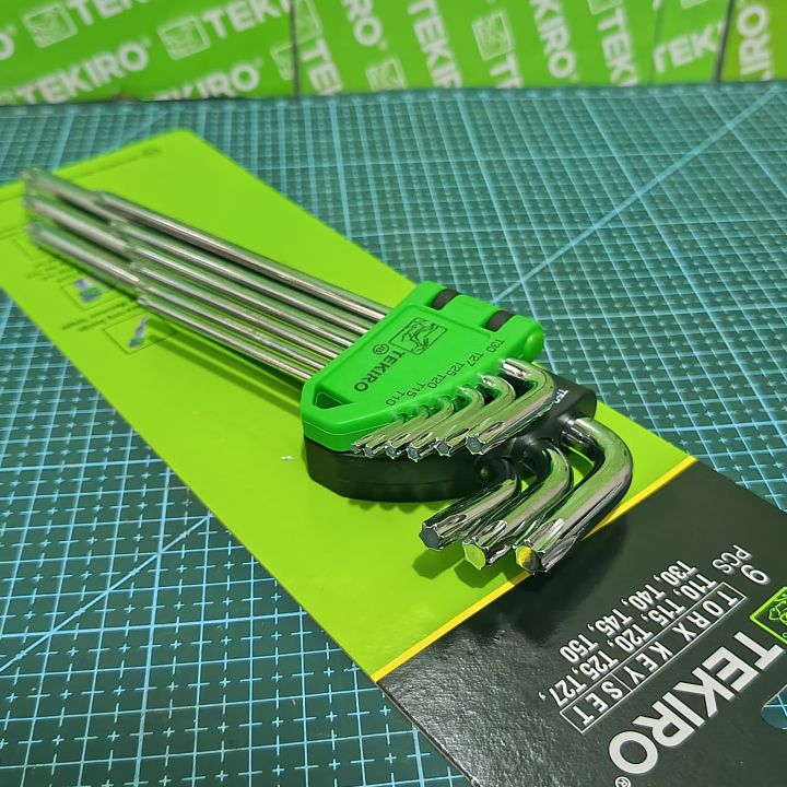 Kunci L Bintang Tekiro Kunci L Bintang Set 9 Pcs Torx Key Set Kunci L Lubang Panjang Tekiro ...