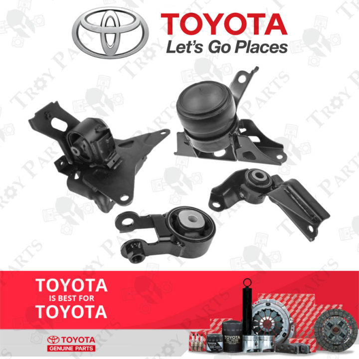 (4pc) Original Toyota Engine Mounting Set for Toyota Vios NCP93 AT Auto ...