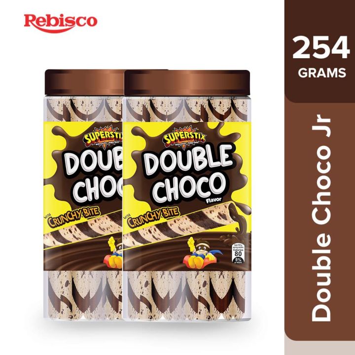 Superstix Double Choco Jr 6.0g x 40pcs (240.0g per jar) (Set of 2 ...