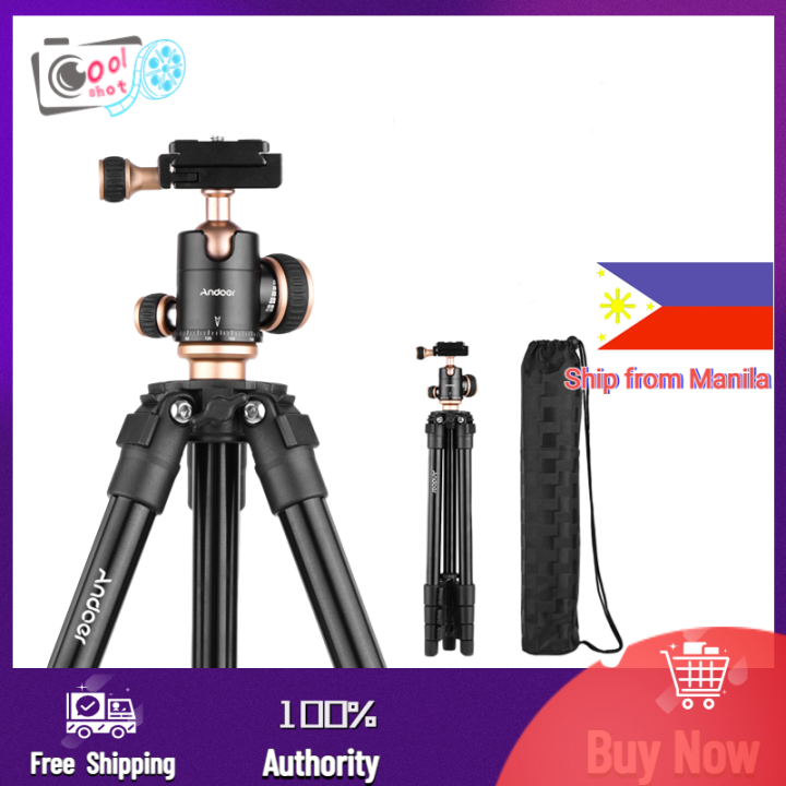 Andoer Q160SA Camera Tripod Complete Tripods with Panoramic Ballhead ...