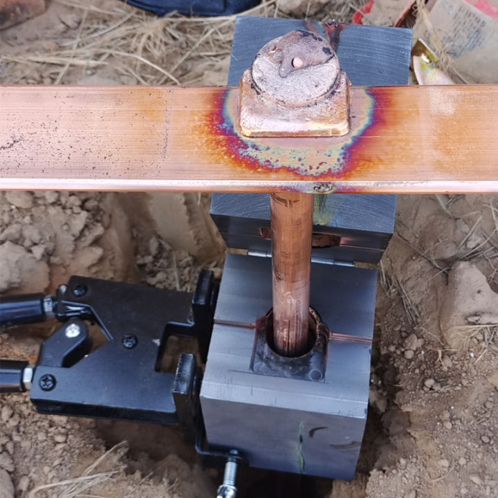 Exothermic welding copper bar vertical lap anti-static grounding flat ...