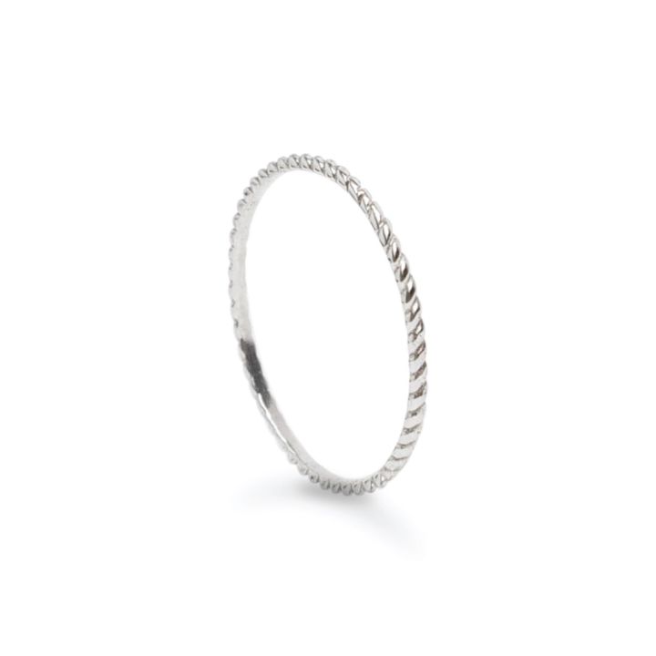 RAVIPA - Audrey Ring - แหวนเงินแท้ชุบทองคำขาว | Lazada.co.th